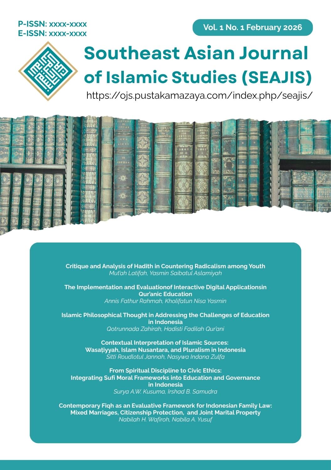 Southeast Asian Journal of Islamic Studies